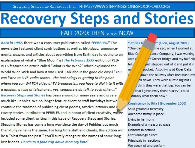 Recovery Steps and Stories: Fall 2020 - News/Blog - Stepping Stones of ...